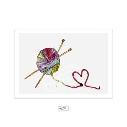 Knitting art for your craft room - Indie Untangled